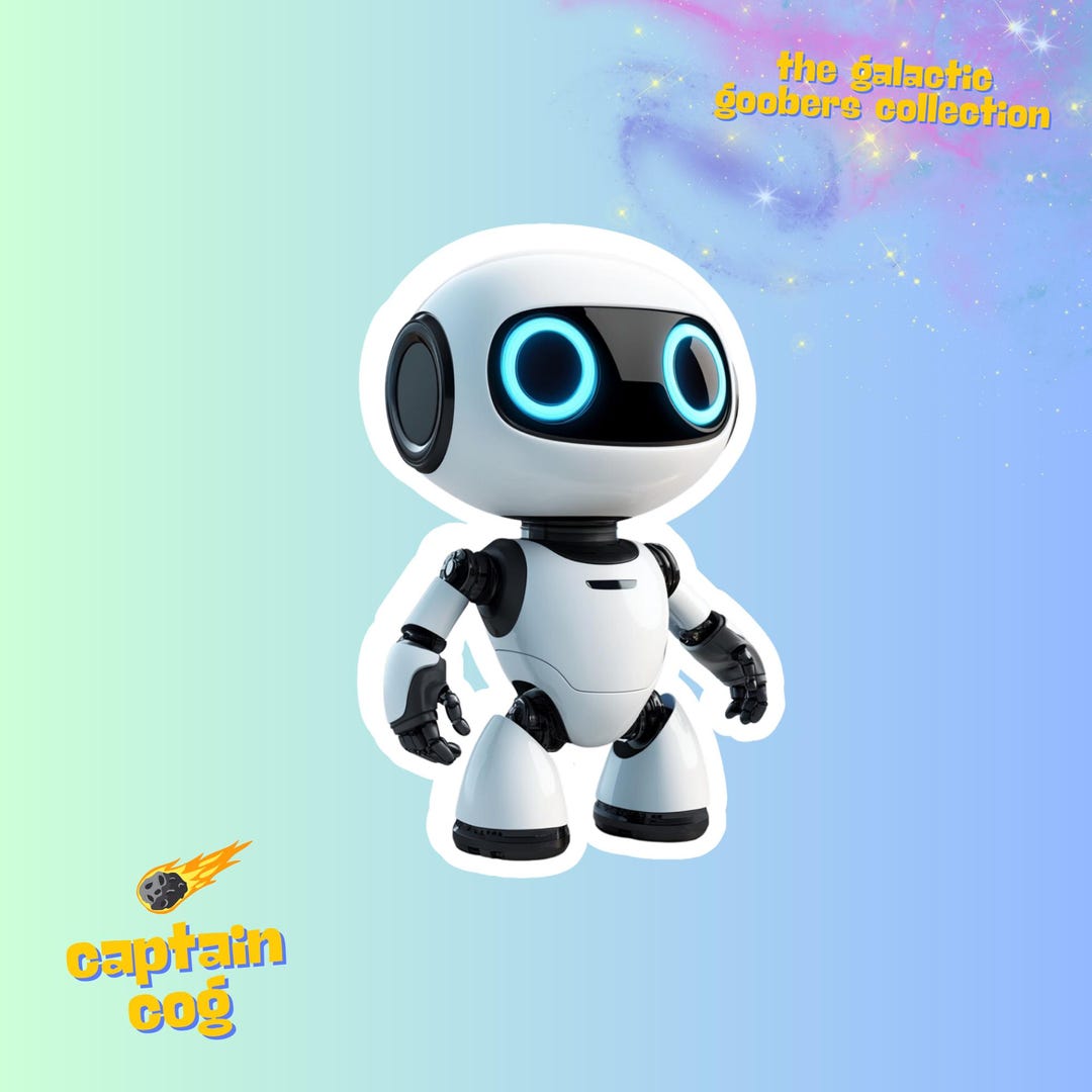 Robot Stickers - Robot Decals - the Galactic Goobers Sticker Collection ...