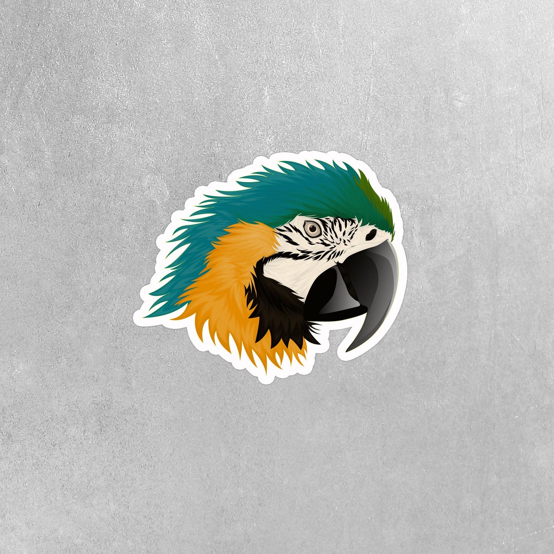 Macaw Sticker | Parrot Stickers | Macaw Decal - Etsy