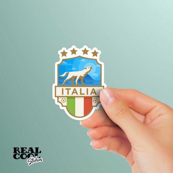 Italy Soccer Sticker Italia Stickers Italian Soccer - Etsy