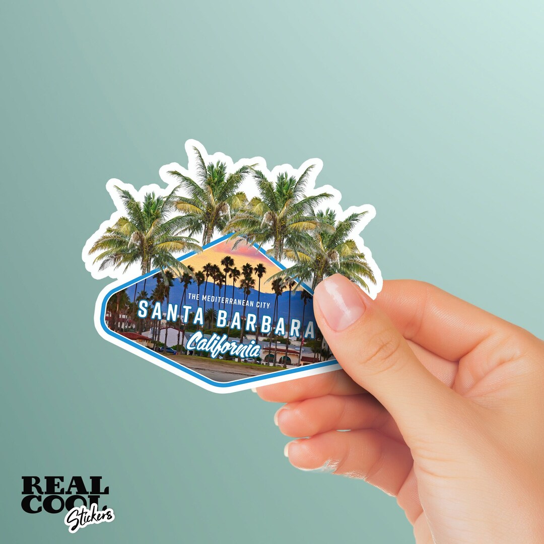 Santa Barbara Sticker California Sticker Santa Barbara, CA Decal - Etsy