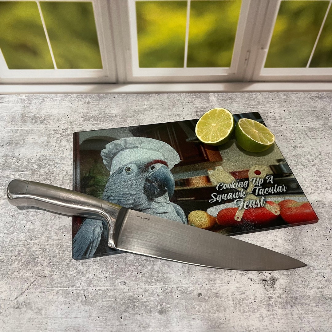 African Gray Cutting Board | Glass Cutting Board | African Gray Glass ...