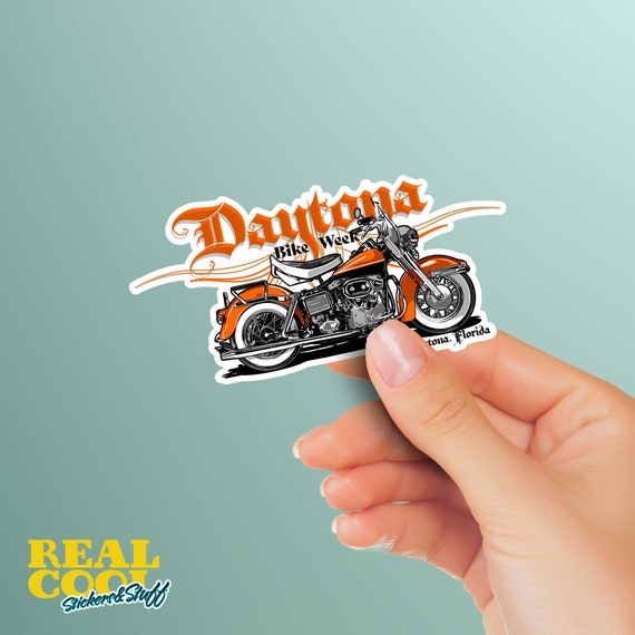 Motorcycle Sticker Daytona Bike Week Sticker Daytona - Etsy