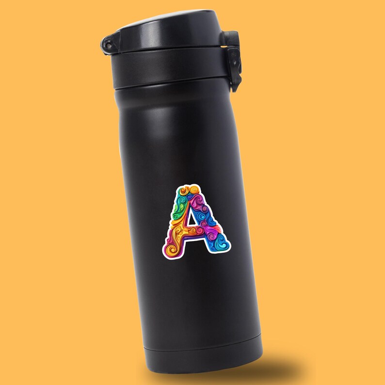 Letter A Sticker | Customizable Vinyl Letter Decal for Crafting ...