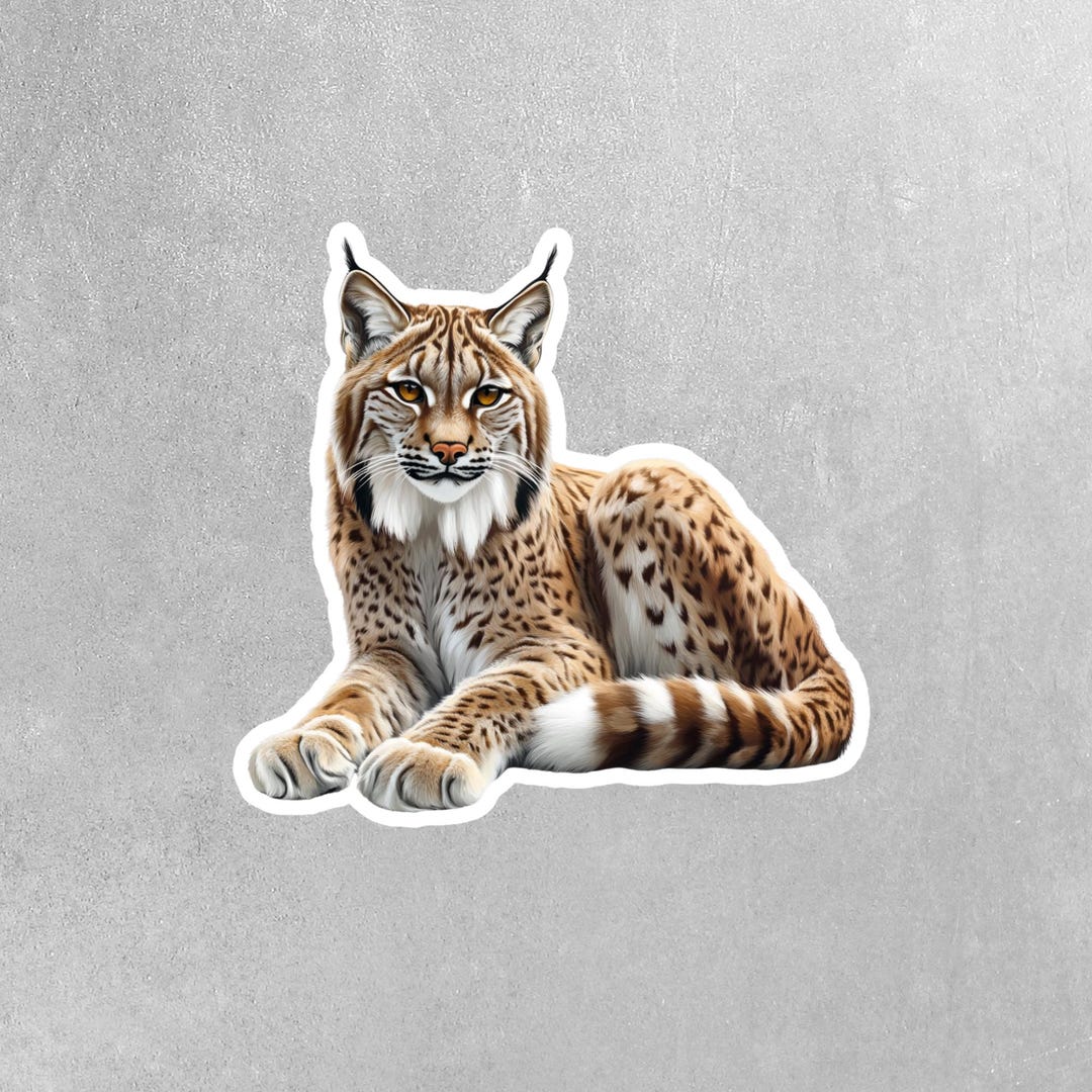 Lynx Sticker Decal for Laptop, Water Bottle & Scrapbook - Durable Vinyl ...