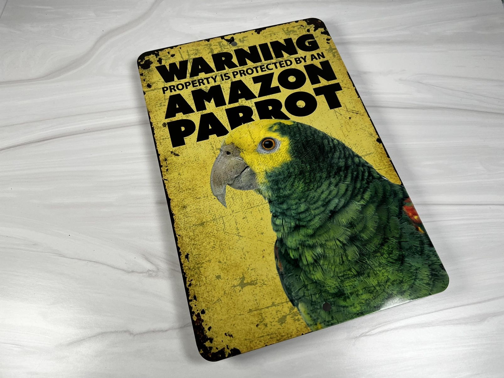Warning Amazon Parrot Sign Amazon Parrot Warning Sign - Etsy