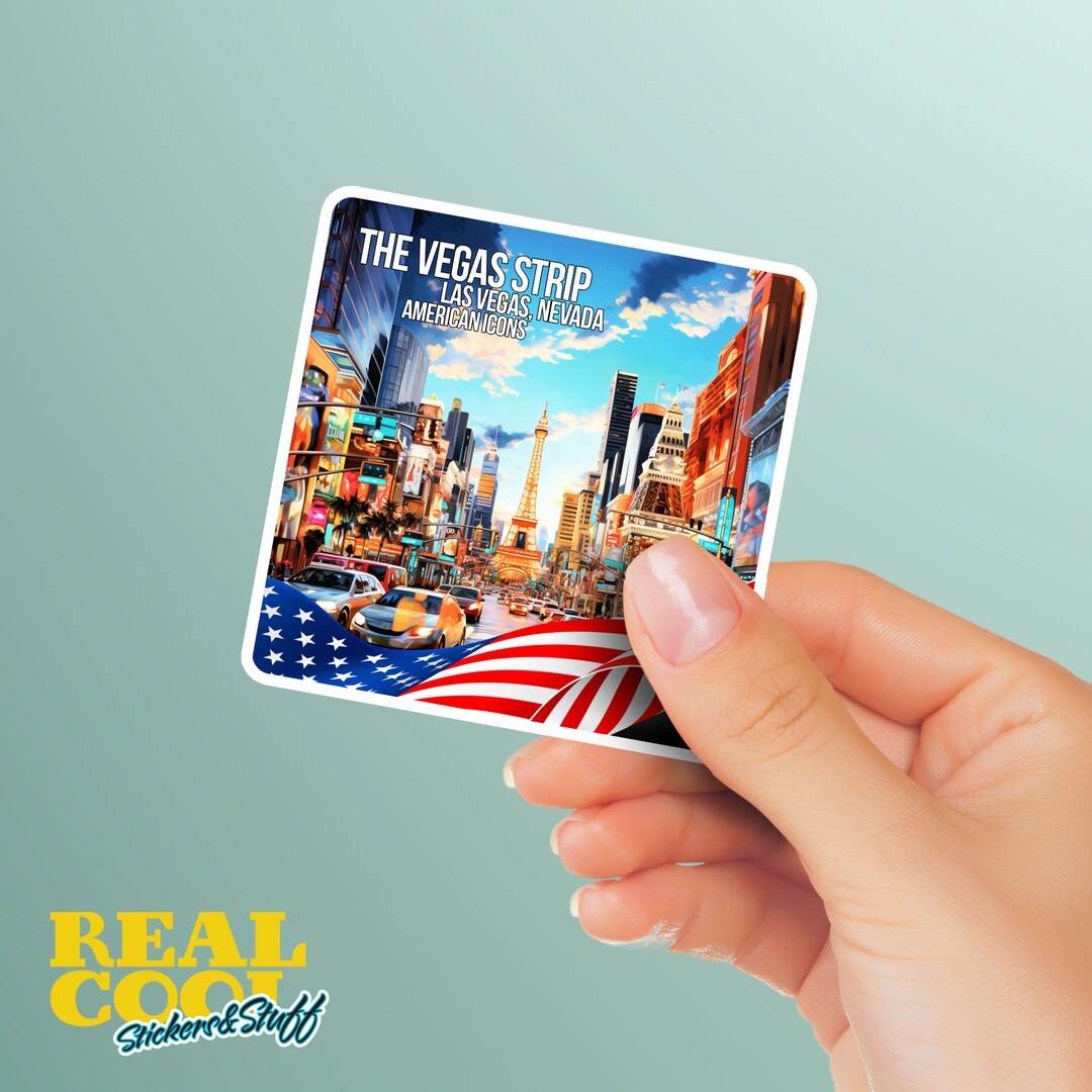 Las Vegas Strip Sticker Vegas Sticker Las Vegas Sticker - Etsy