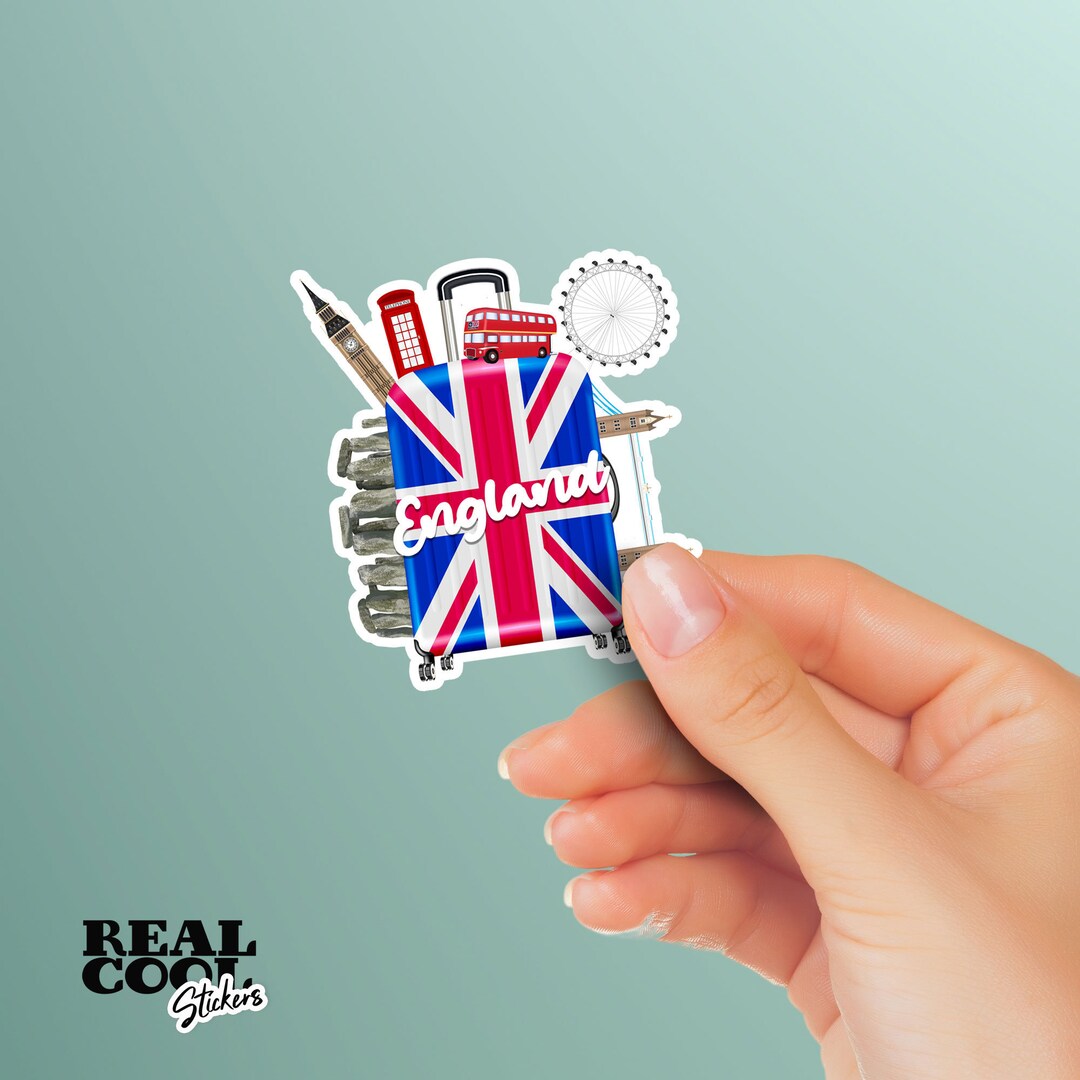 English Sticker, England Sticker, England Stickers, Travel Stickers - Etsy