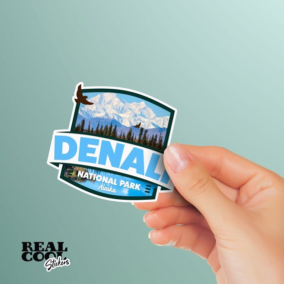 Denali National Park Sticker Alaska Sticker Travel Stickers - Etsy