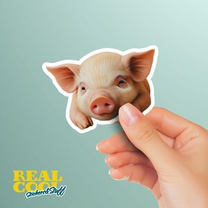 Piglet Sticker | Cute Piglet Vinyl Decal for Water Bottles, Laptops ...