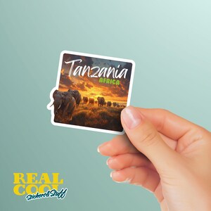 Tanzania Sticker - Africa Sticker - African Safari Sticker - Etsy
