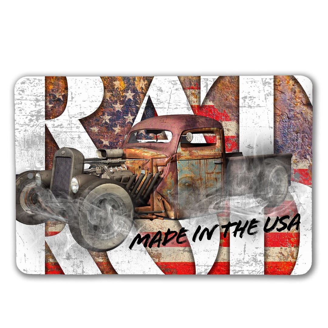 Rat Rod Sign American Muscle Car Sign Man Cave Signs - Etsy