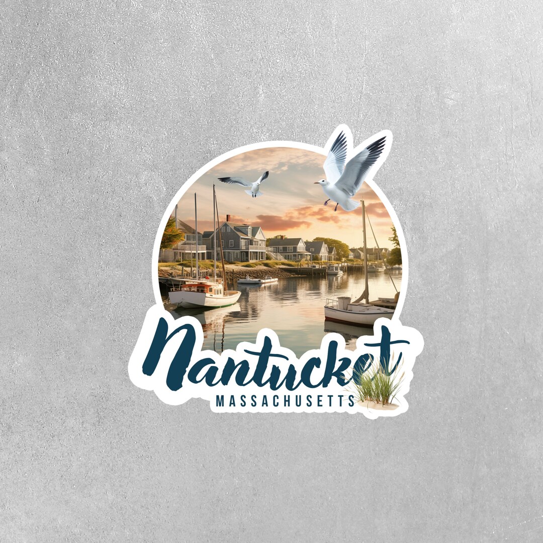 Nantucket Sticker | Massachusetts Sticker | Nantucket Decal - Etsy