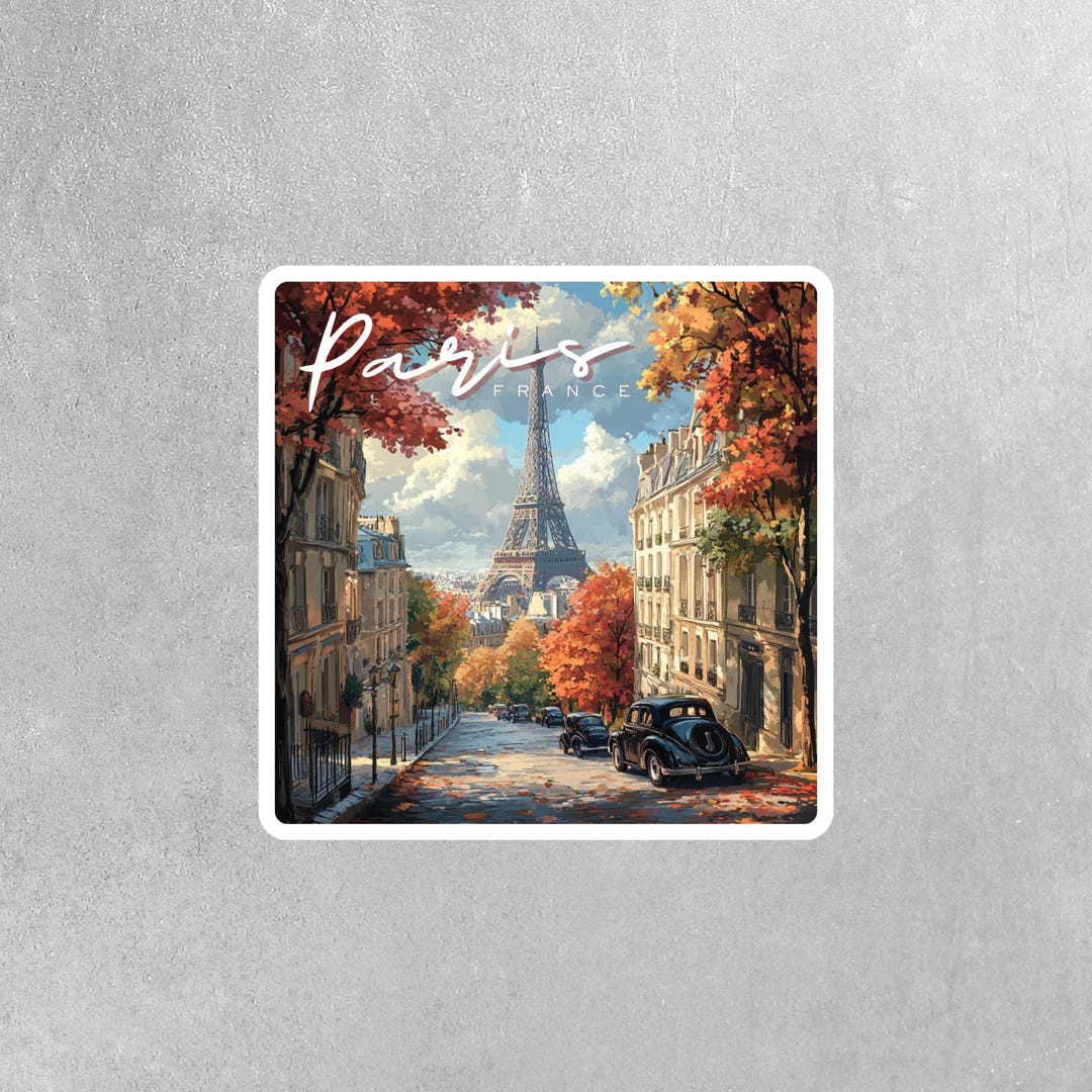Paris Sticker - France Sticker - Eiffel Tower Sticker - Etsy