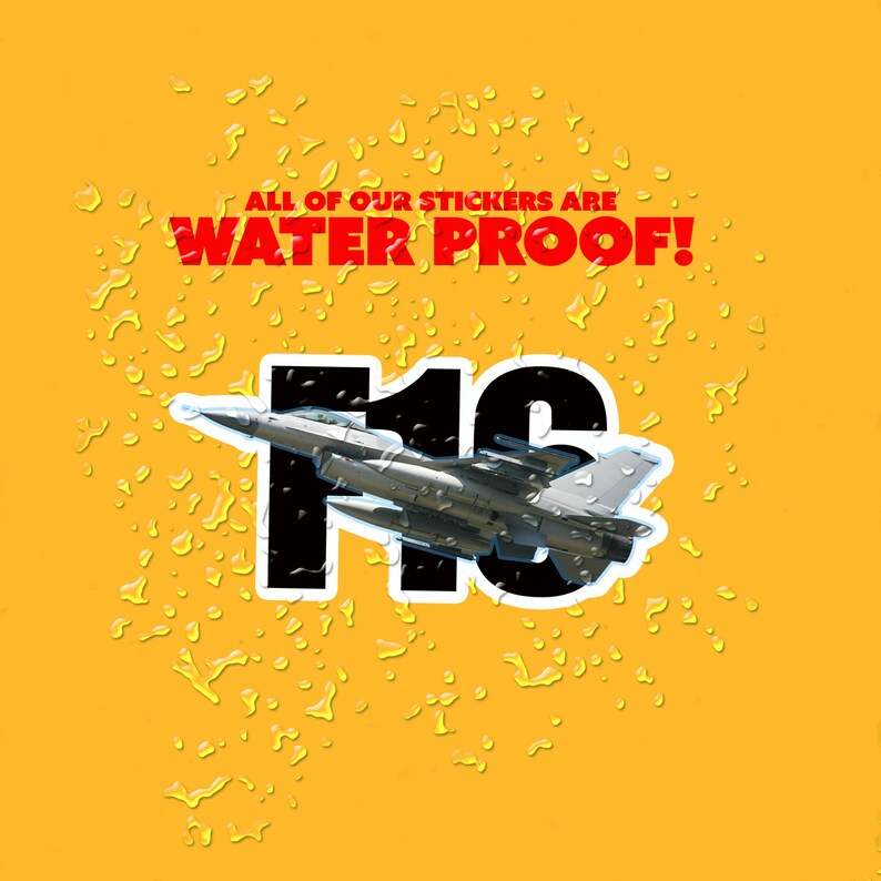 F16 Sticker | Air Force Sticker | F16 Jet - Etsy