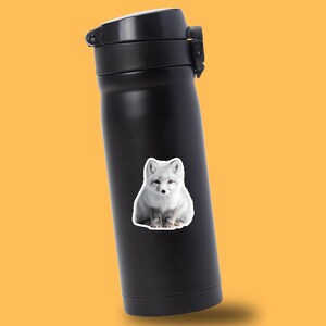 Arctic Fox Sticker | White Fox Sticker | Fox Decal - Etsy