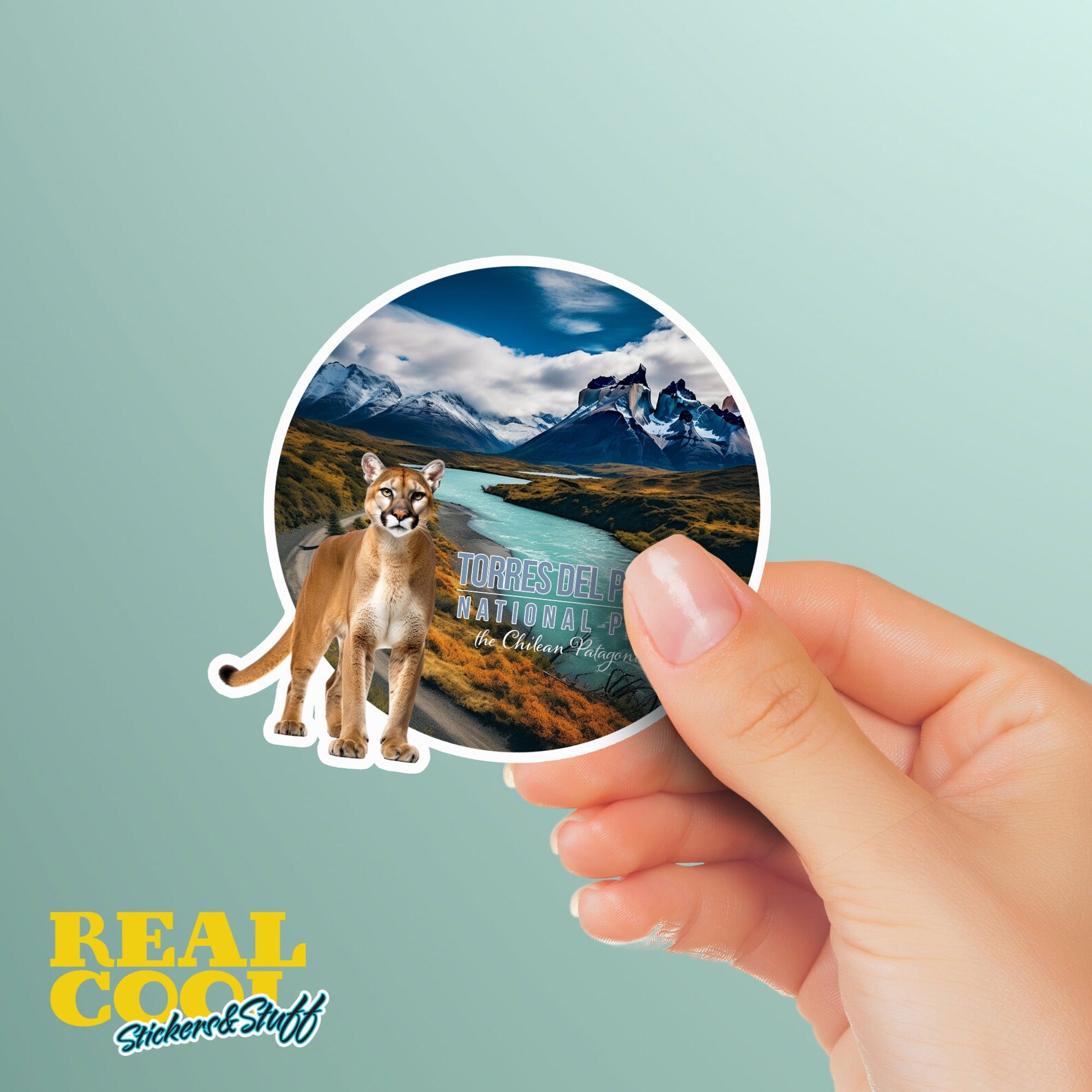 Torres Del Paine National Park | Chilean Patagonia Sticker | Chile ...