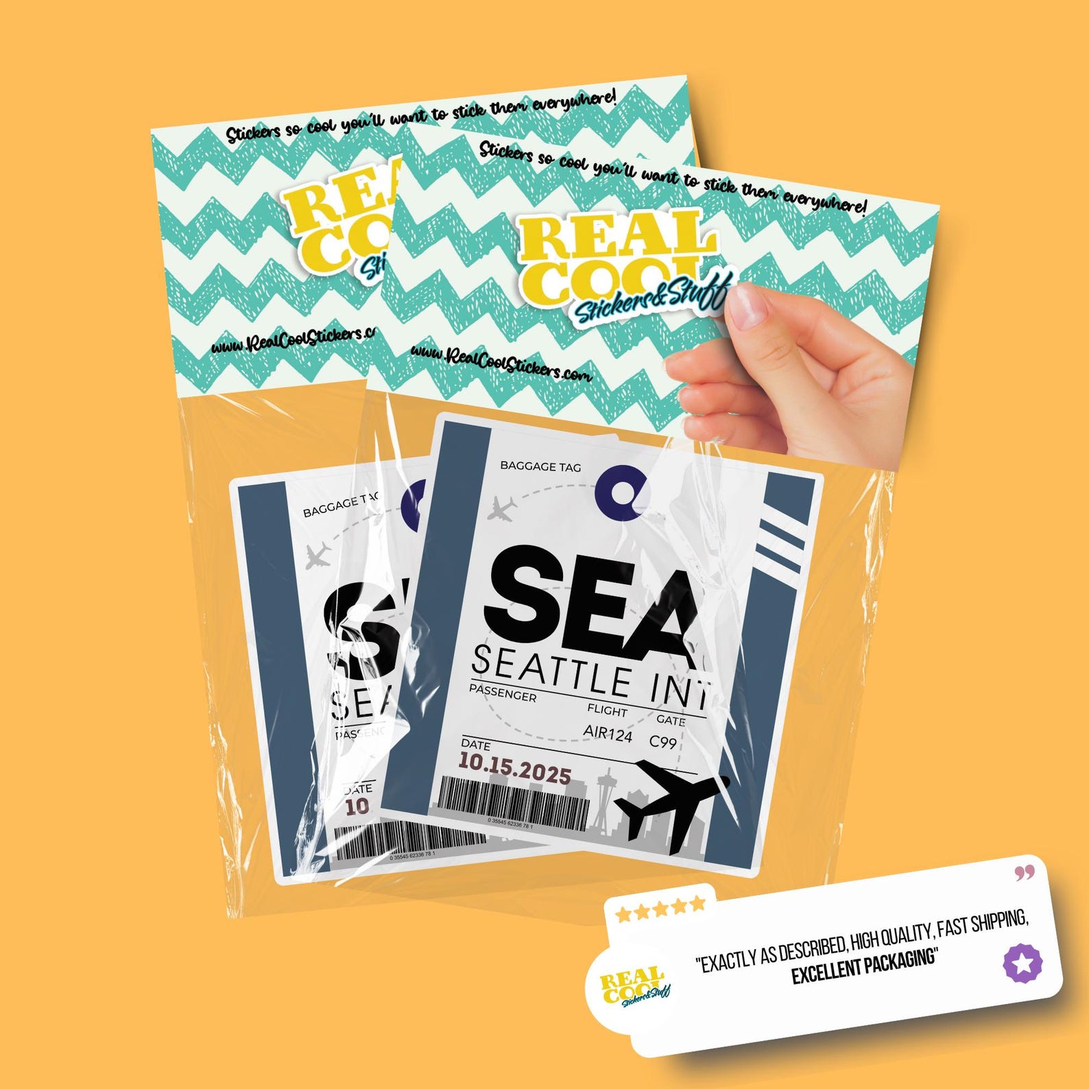 SEA Luggage Tag Sticker | Aviation Stickers | Seattle Airport Sticker ...