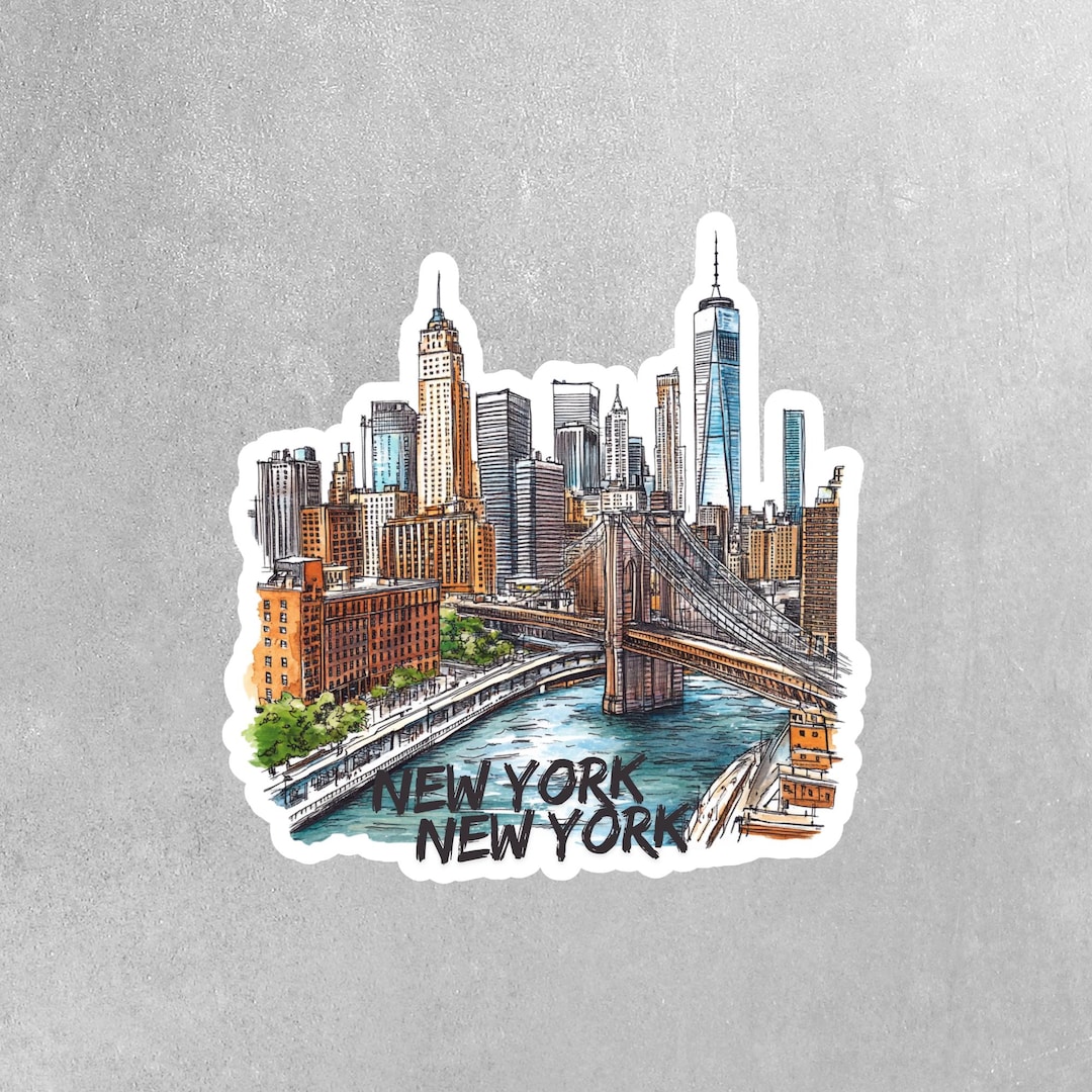 New York New York Sticker - New York City Sticker - NY Sticker - Etsy