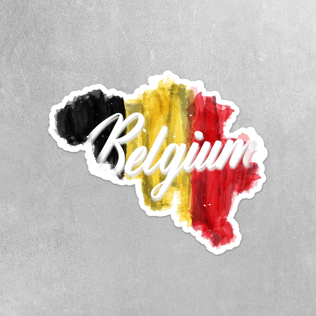 Belgium Sticker | Belgium Decal | Belgium Flag Sticker - Etsy