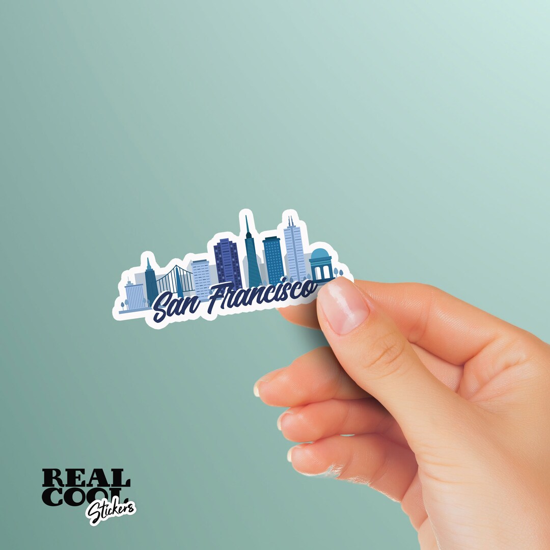 San Francisco Sticker Downtown San Francisco Sticker - Etsy
