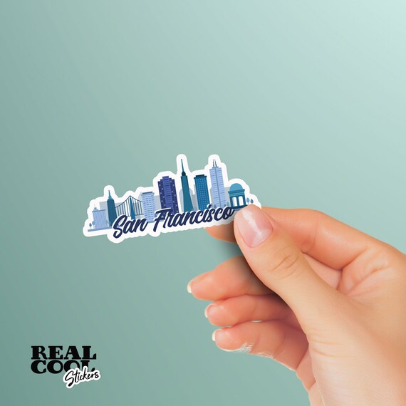 San Francisco Sticker Downtown San Francisco Sticker | Etsy