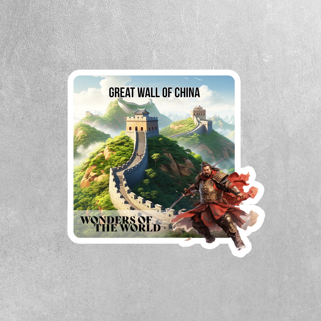 Great Wall of China Sticker | China Decal | China Sticker | Wonders of ...