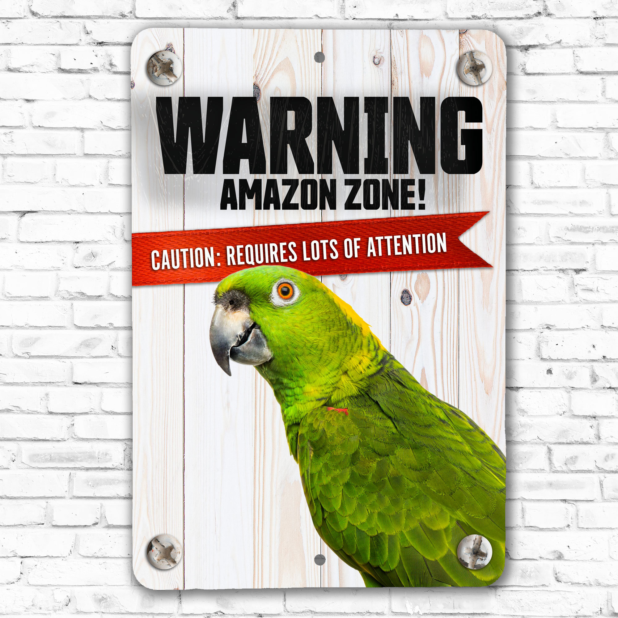 Warning Amazon Parrot Sign Amazon Parrot Warning Sign - Etsy
