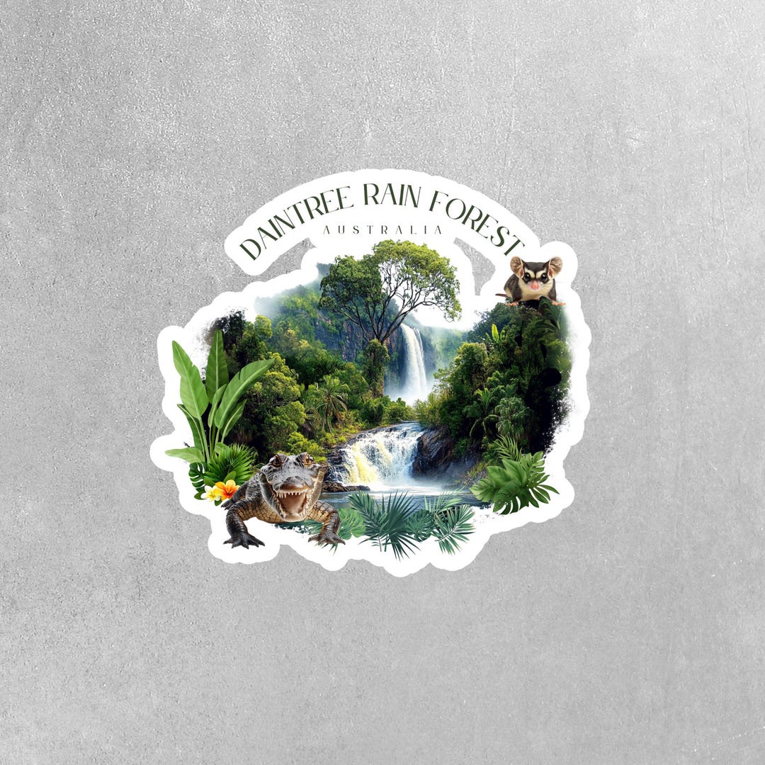 Daintree Rainforest Sticker | Australia Sticker | Australia National ...