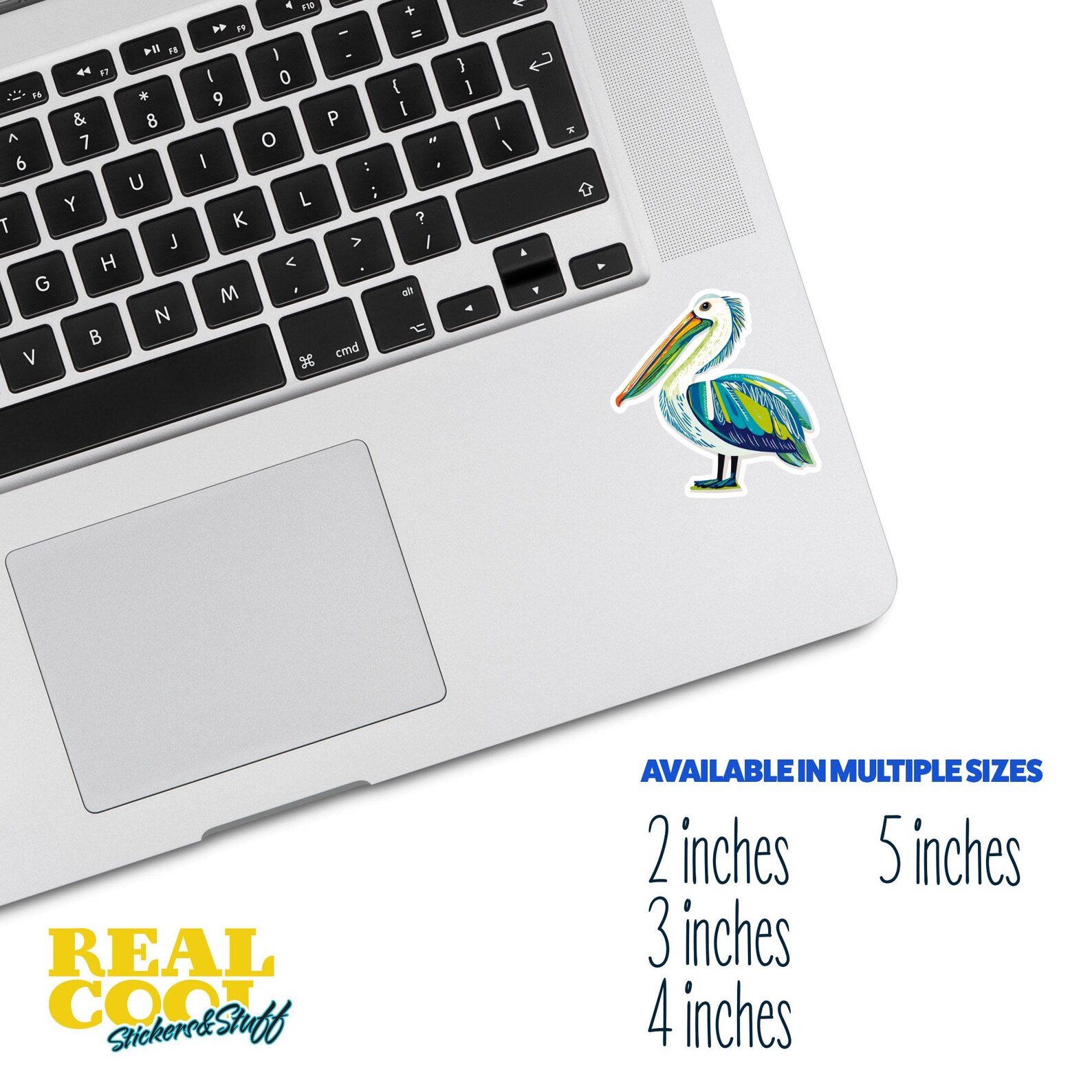 Whimsical Pelican Sticker | Pelican Sticker | Hand Drawn Pelican ...