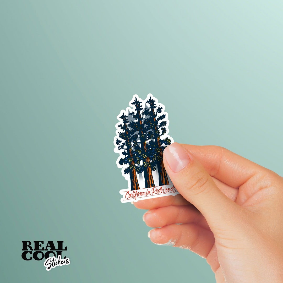 California Redwoods Sticker Travel Stickers California Sticker - Etsy