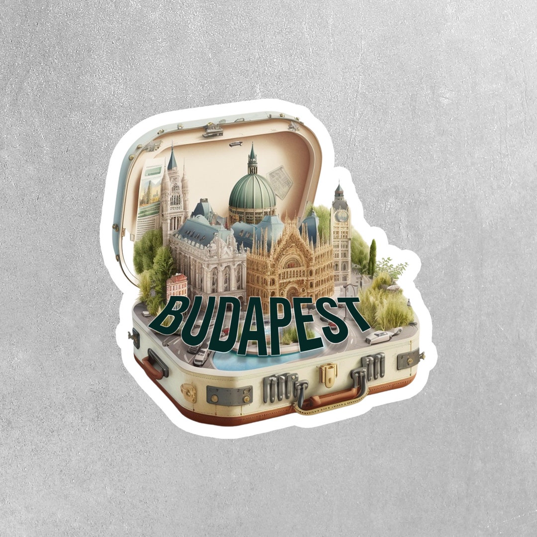 Budapest Sticker | Budapest in A Suitcase Sticker | Budapest Souvenir ...