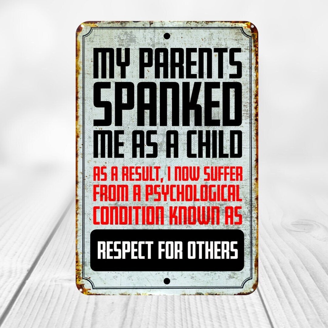 Funny Parents Sign, Funny Spanked Child Sign - Etsy