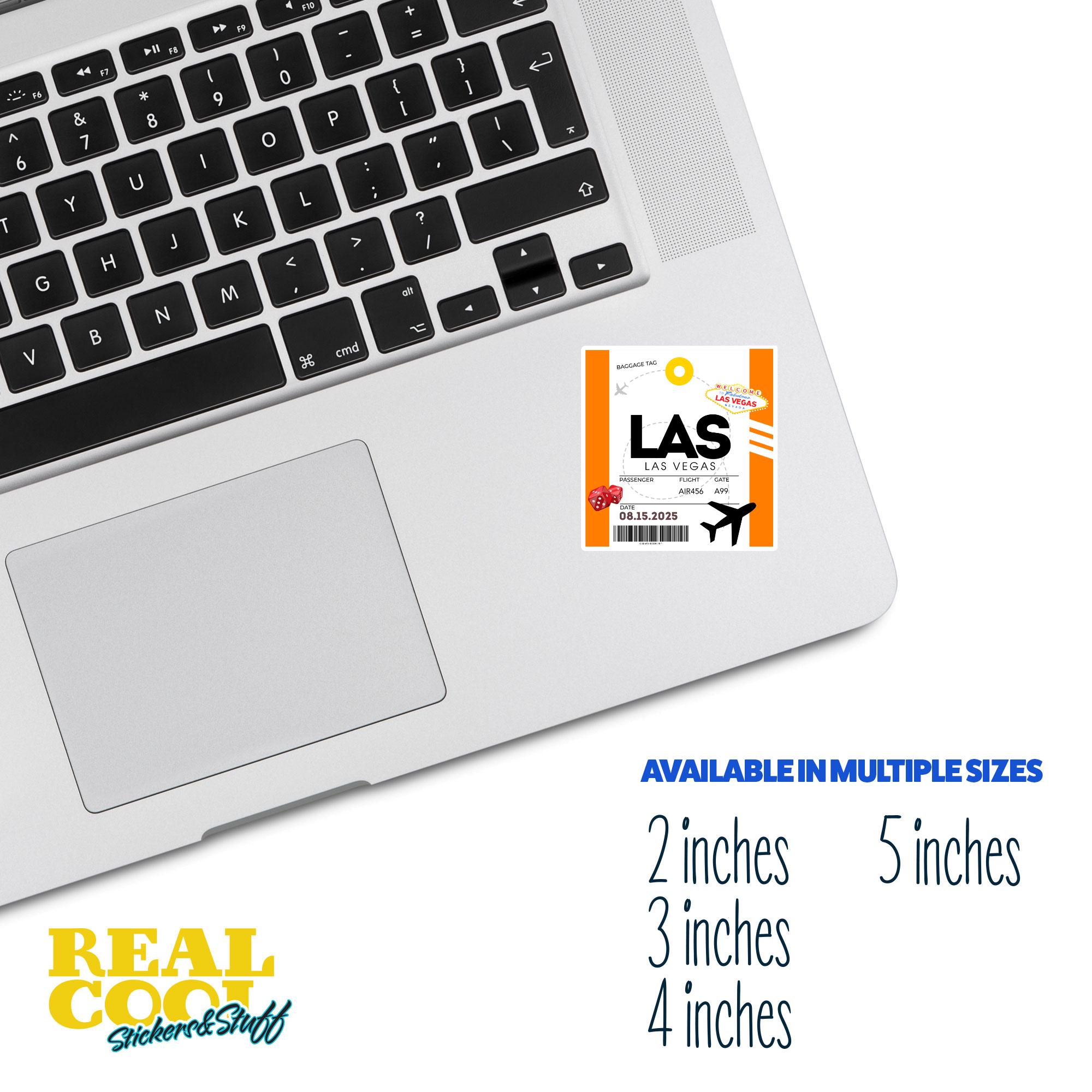 LAS Luggage Tag Sticker | Aviation Stickers | Las Vegas Airport Sticker ...