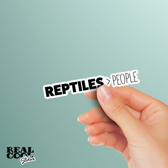 Reptile Sticker Lizards Decal Reptiles People | Etsy