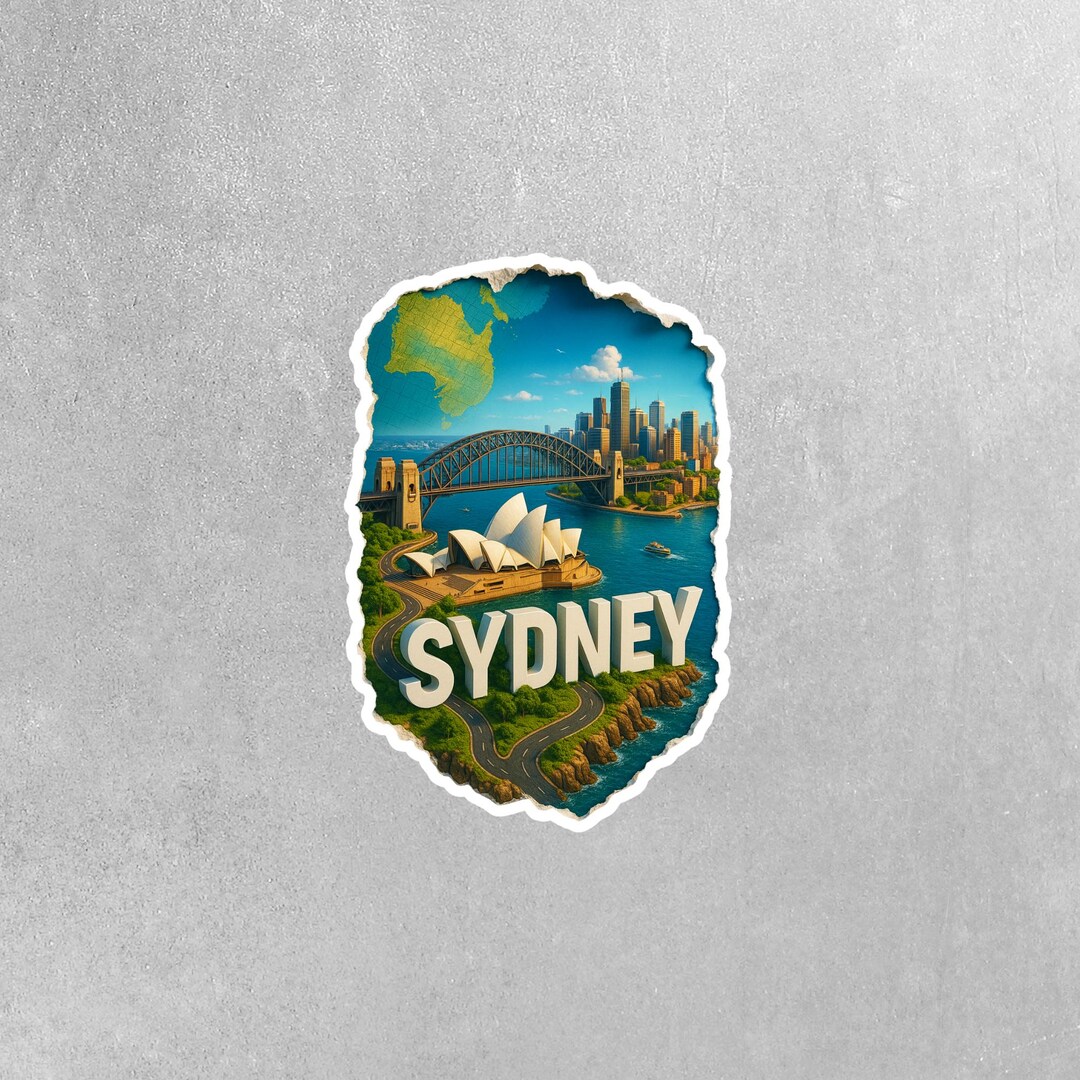 Sydney Sticker - Sydney Decal - Australia Sticker - Etsy
