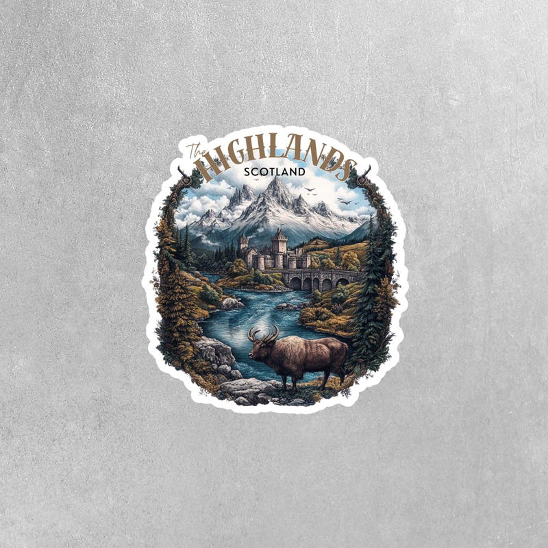 Scottish Highlands Decal - Etsy