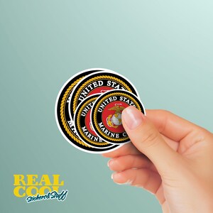 United States Marines Sticker | USMC Logo | Military Stickers - Etsy