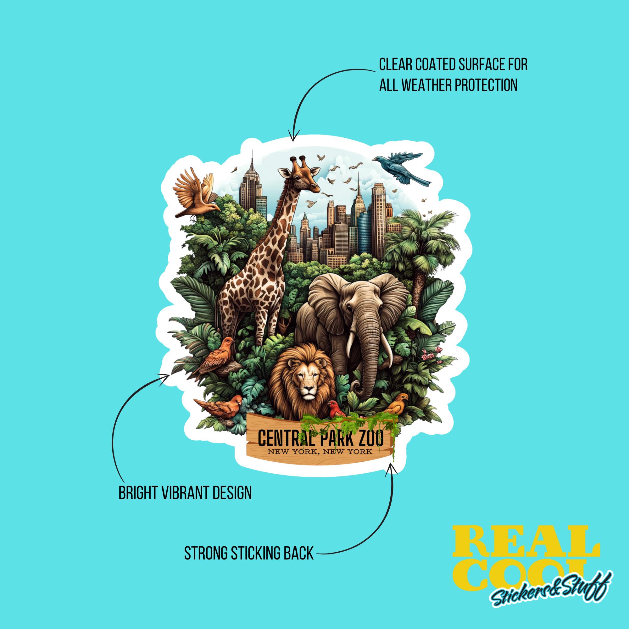 Central Park Zoo Sticker | Cute New York Wildlife Decal | Gift for ...