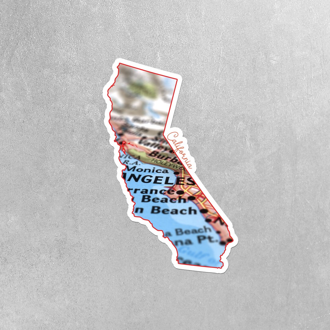 California State Sticker - Travel Stickers - California Stickers ...