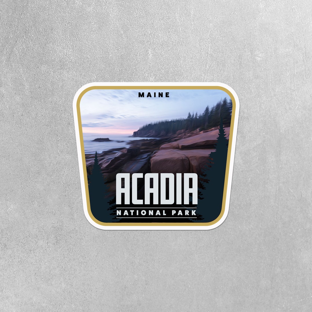 Acadia National Park Sticker - Acadia Park Maine Sticker - Travel ...