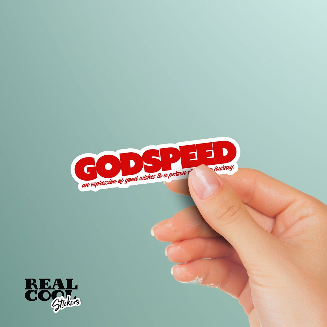 Godspeed Sticker Religious Stickers Christian Stickers - Etsy UK