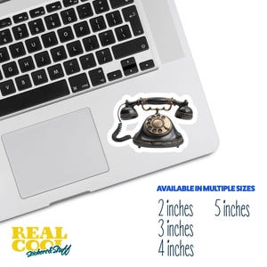 Vintage Telephone Sticker - Old Fashioned Phone Sticker - Phone Decal ...