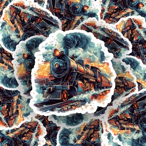 Locomotive Train Sticker - Train Sticker - Locomotive Decal - Etsy