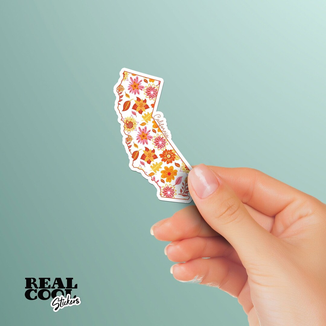 California State Sticker - Travel Stickers - California Stickers ...