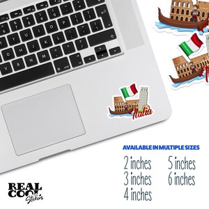 Italy Sticker - Italia Stickers - Italian Stickers - Etsy