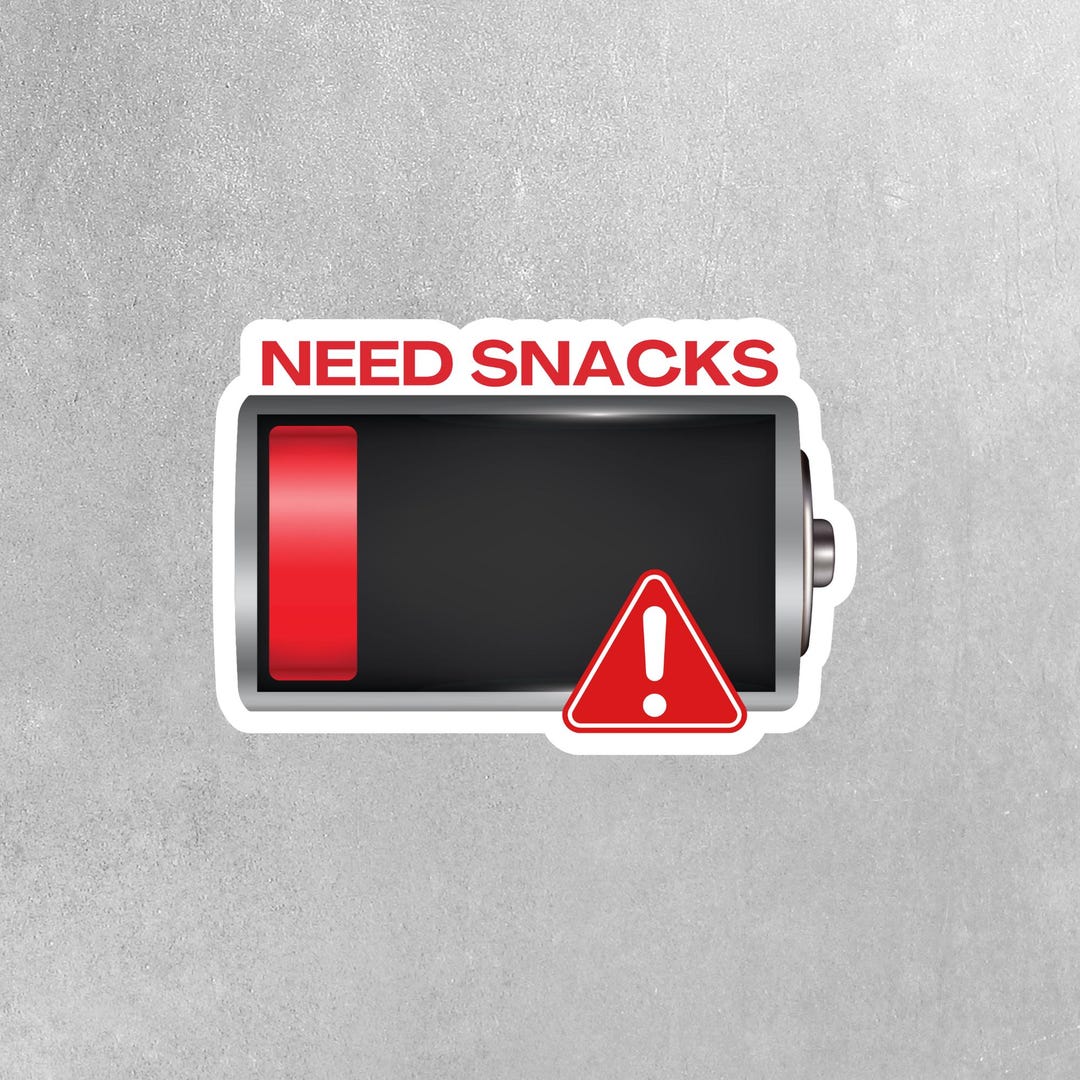 Need Snacks Sticker, Cute Snack Planner Stickers for Foodies ...