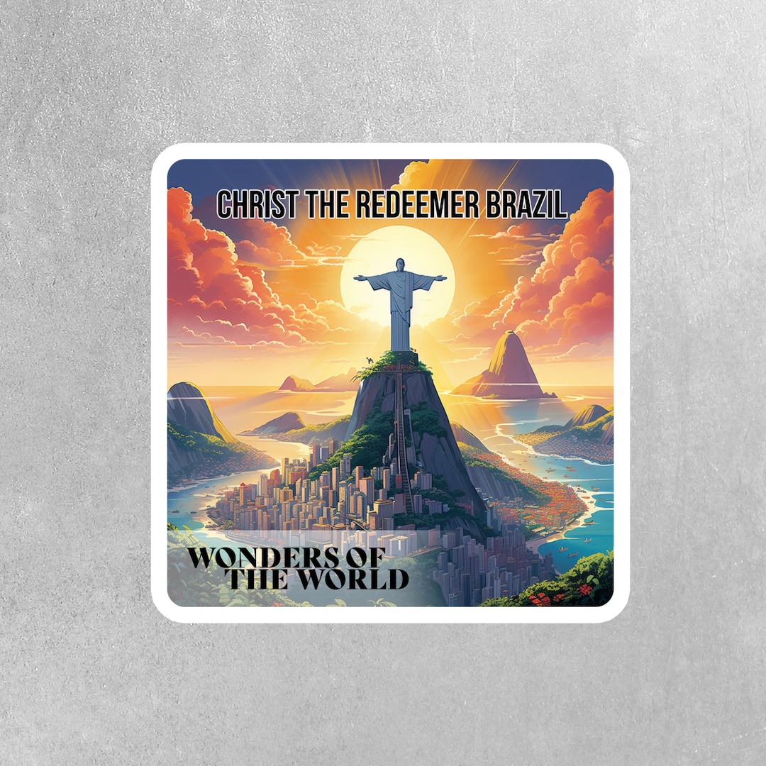 Rio De Janeiro Sticker | Rio Sticker | Brazil Sticker | Christ the ...
