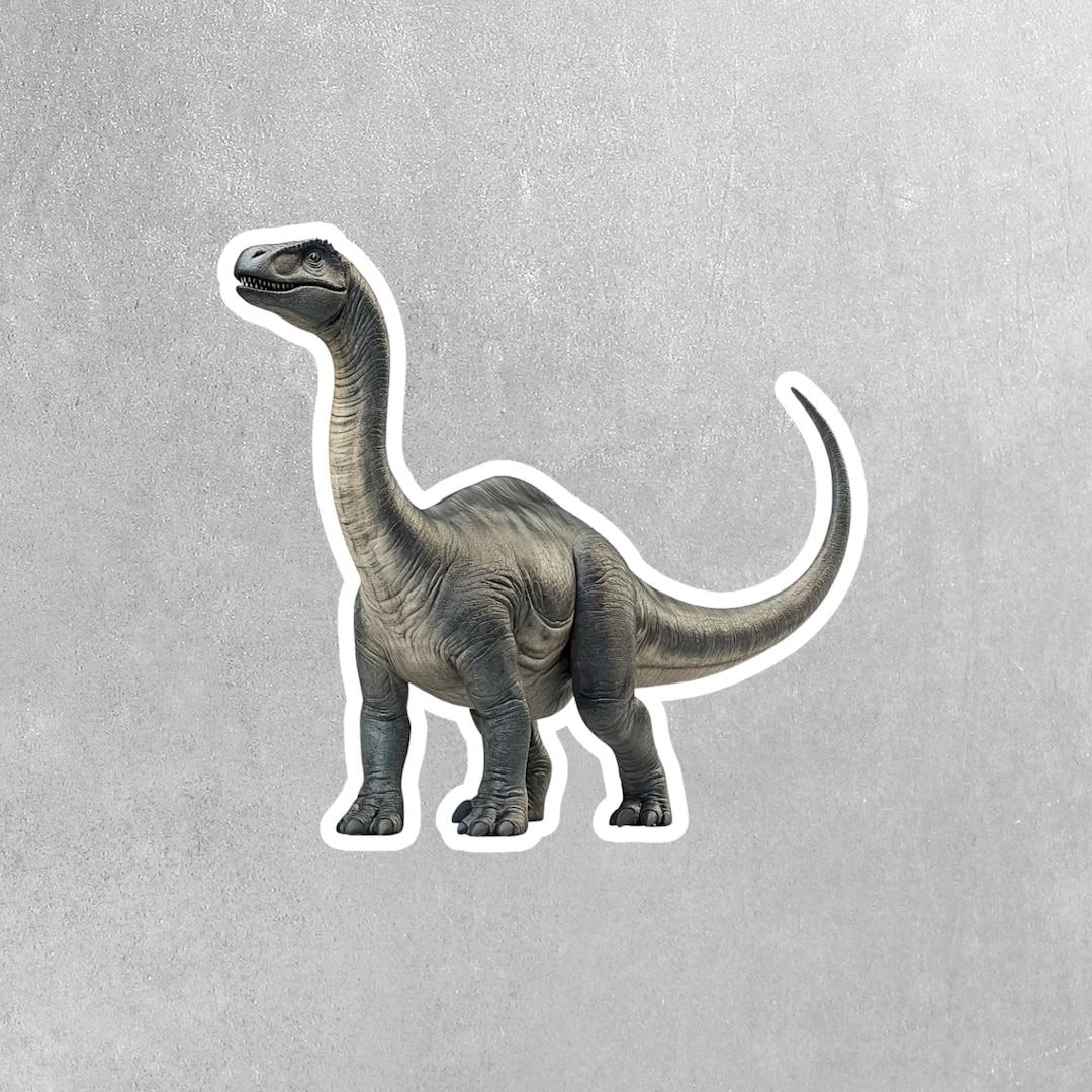 Brontosaurus Sticker | Dinosaur Water Bottle Sticker | Brontosaurus ...