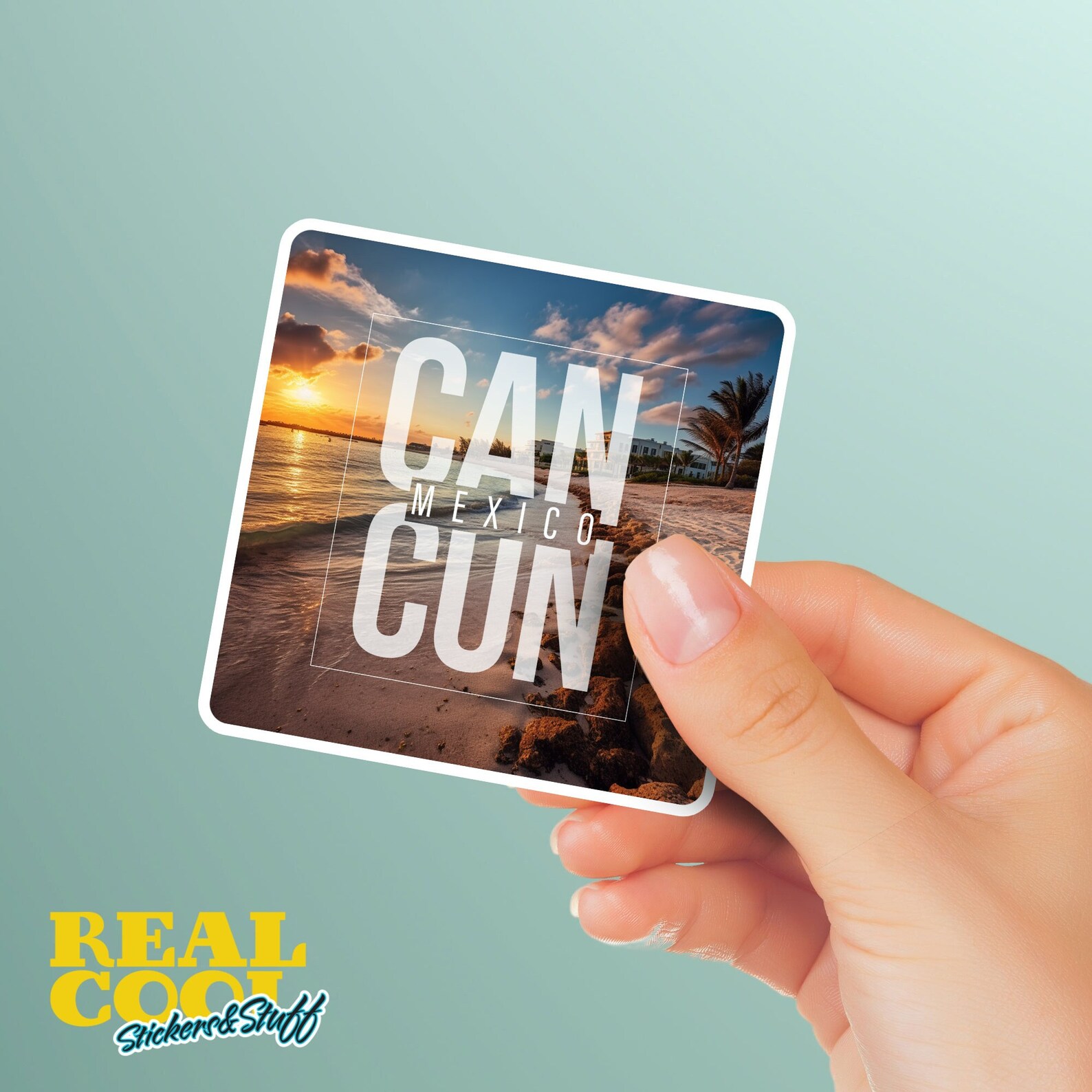 Cancun Mexico Sticker | Mexico Beach Sticker - Etsy