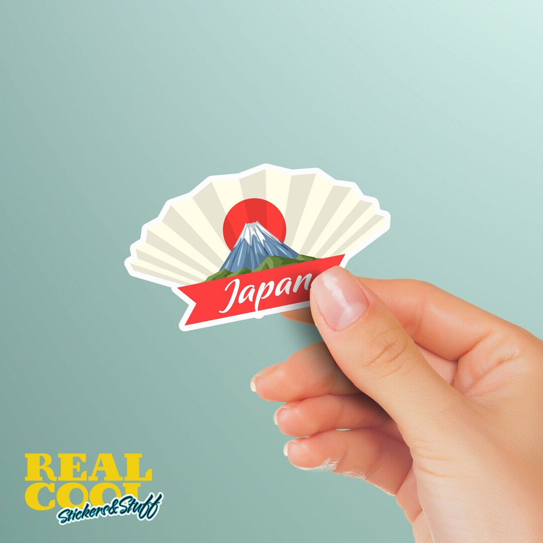 Japan Sticker Japan Volcano Sticker Japan Travel Sticker - Etsy